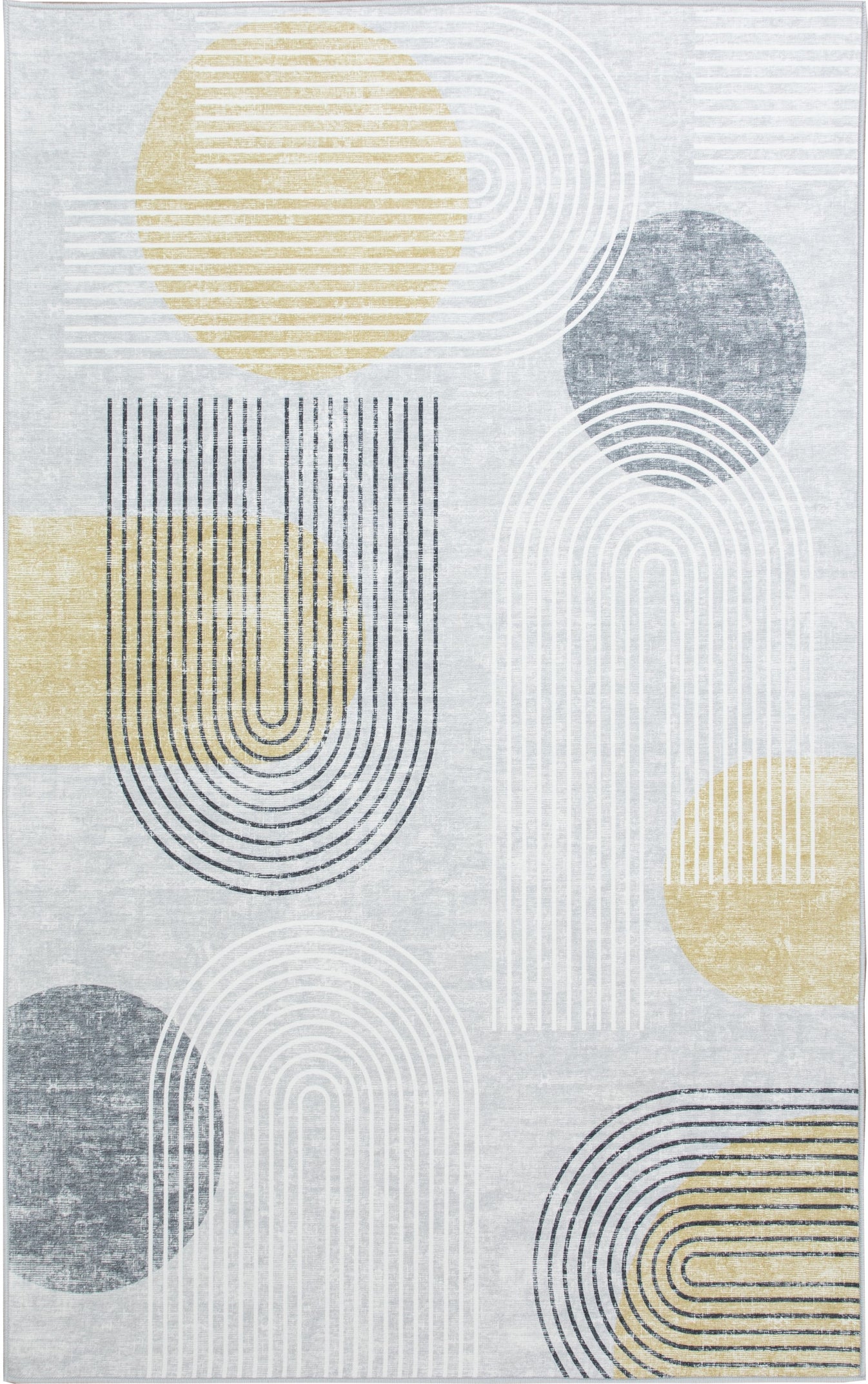 Neptune Yellow & Grey Arch – Rugs Original