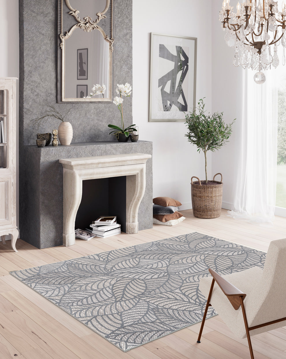 Mira Leaf Motif Modern Design – Rugs Original