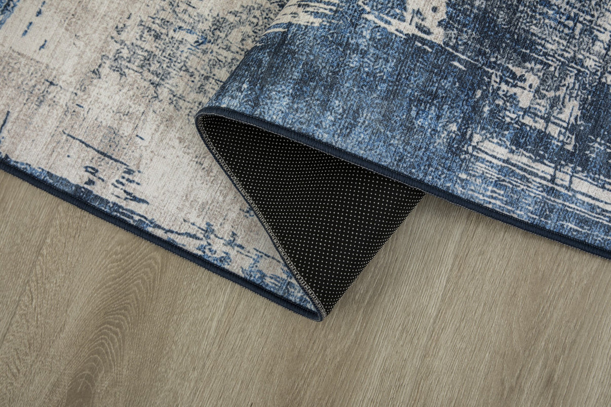 Leo Modern Abstract Blue – Rugs Original