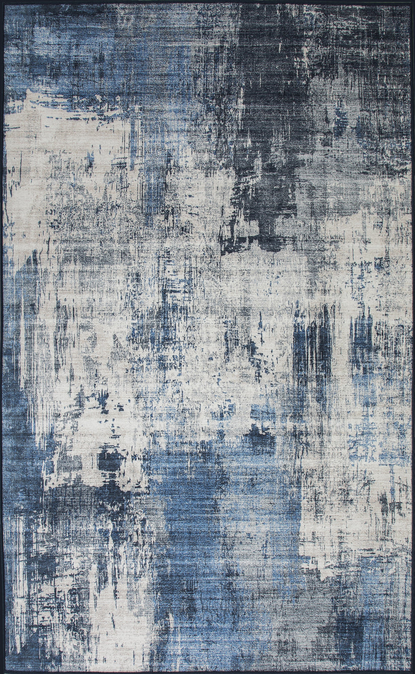 Leo Modern Abstract Blue – Rugs Original