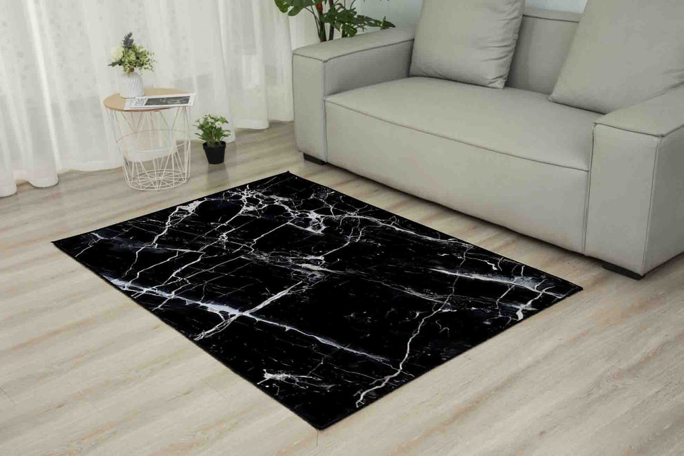 Torino Abstract Black – Rugs Original